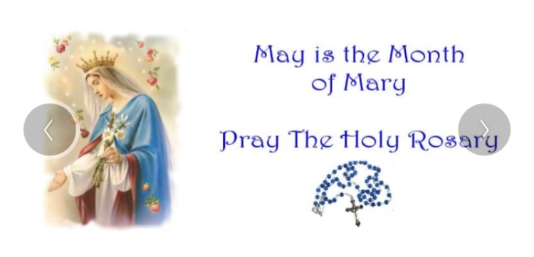 Pray the Holy Rosary during the month of May