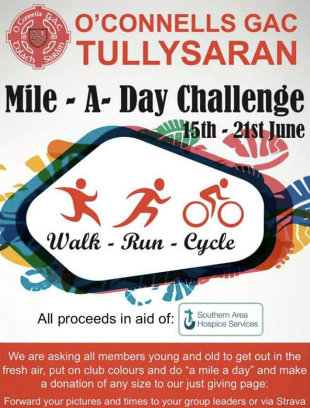 O'Connells GAC Tullysaran - Mid Summer Mile-A-Day Challenge is up and ...